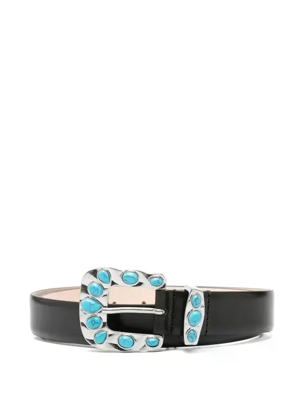 DEHANCHE Statement Turquoise Belt - Black