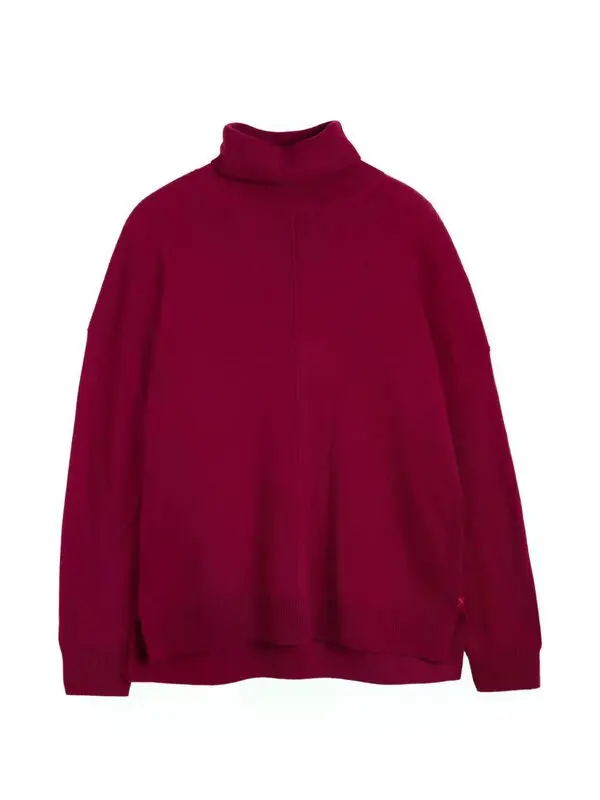 Chinti & Parker Basics Roll-neck Relaxed-fit Sweater - Red