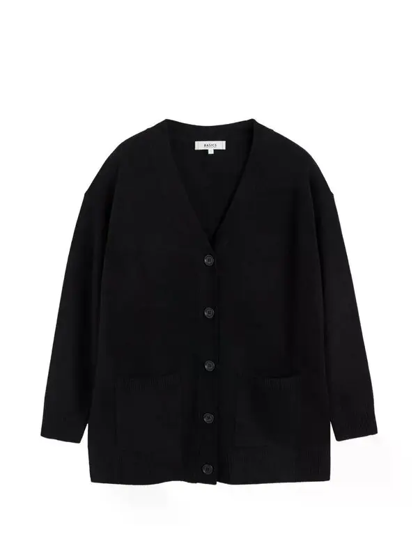 Chinti & Parker Button-up Patch-pocket Cardigan - Black