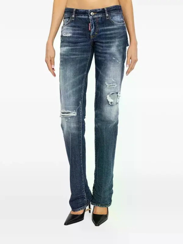 Dsquared2 Distressed Cut-out Jeans