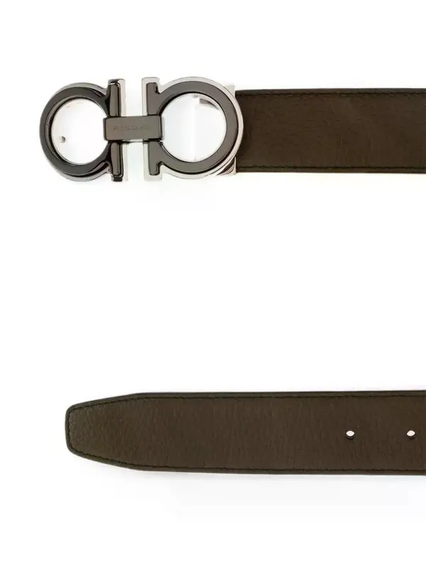FERRAGAMO Reversible And Adjustable Gancini Belt