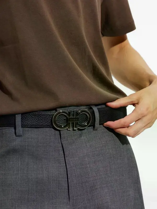 FERRAGAMO Reversible And Adjustable Gancini Belt