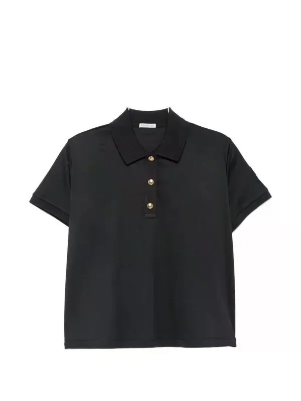 Moncler Logo Patch Polo Shirt - Blue