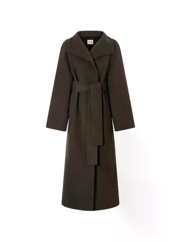 Khaite Romare Wool Wrap Coat - Green