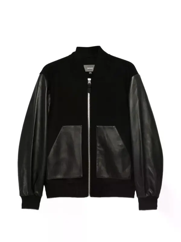 Mackage Tripp Leather-panelled Bomber Jacket - Black