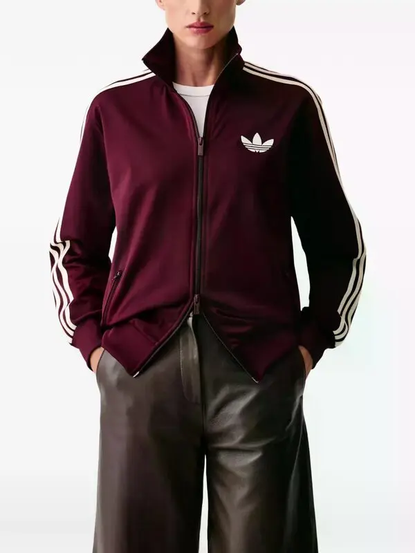 Adidas Firebird Logo-embroidered Track Jacket - Red