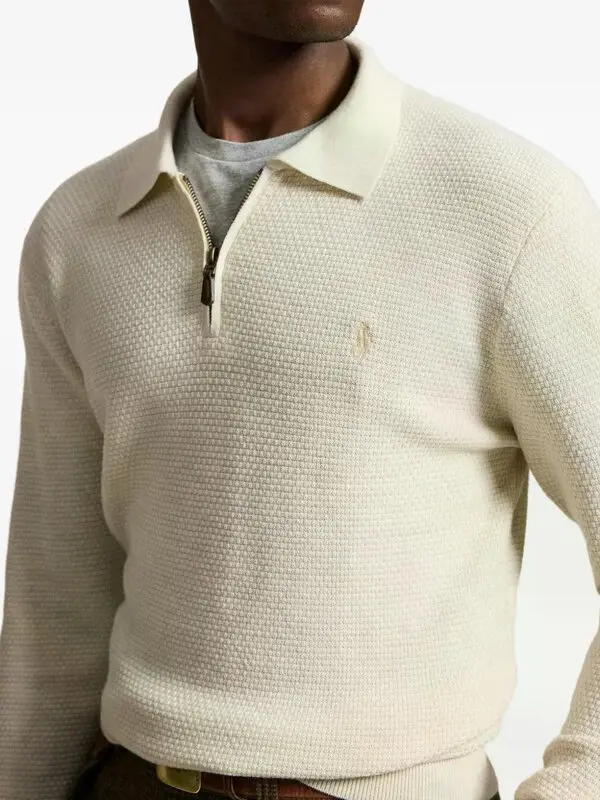 Polo Ralph Lauren Washable Wool Quarter-zip Polo