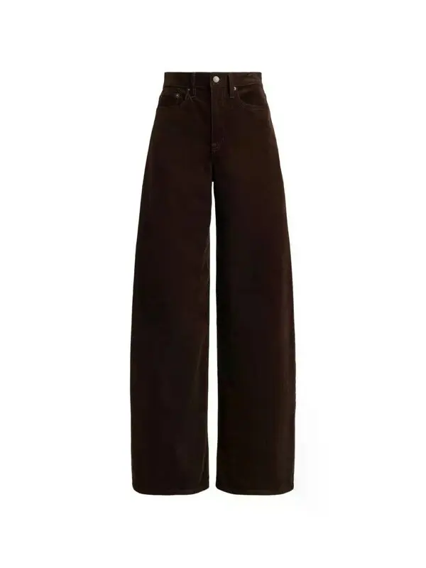 Ralph Lauren Corduroy Wide-leg Trousers - Brown