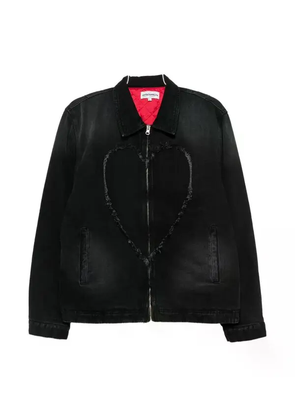 CARNE BOLLENTE Bad Boy, Big Heart Denim Jacket - Black