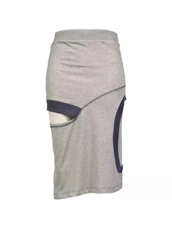 OPEN YY Cutout Panelled Midi Skirt