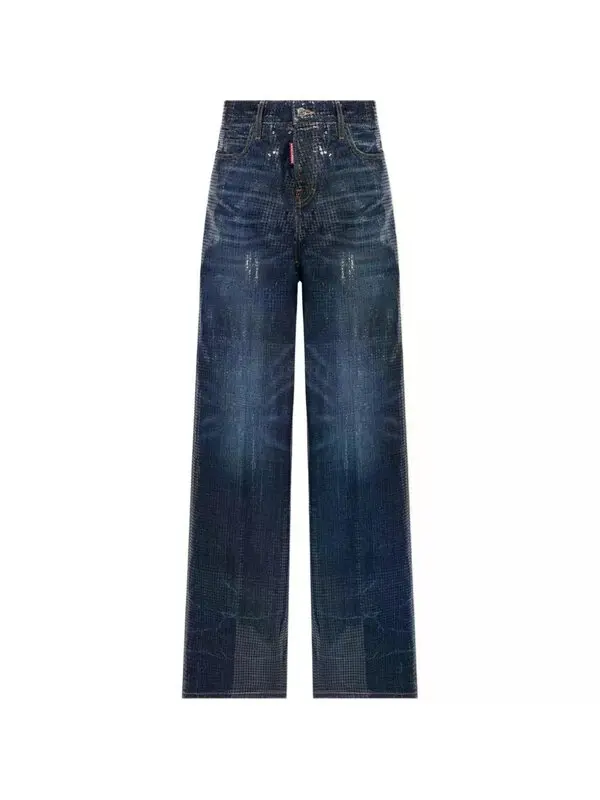 Dsquared2 Sequin-embellished Baggy Jeans - Blue