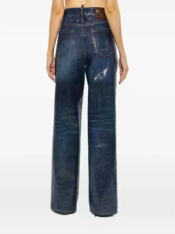 Dsquared2 Sequin-embellished Baggy Jeans