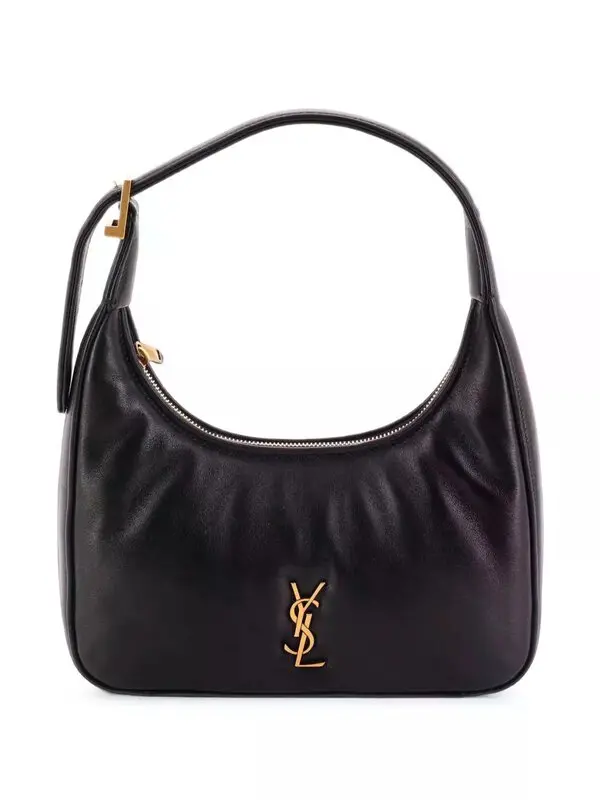 Saint Laurent Calypso Leather Mini Hobo Bag - Black