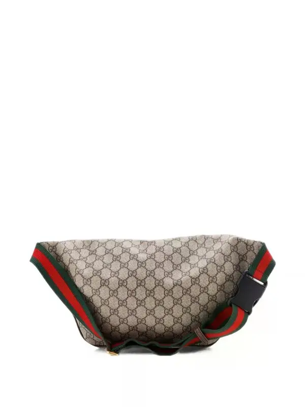 Gucci Courrier Zip Gg Coated Canvas With Applique Belt Bag