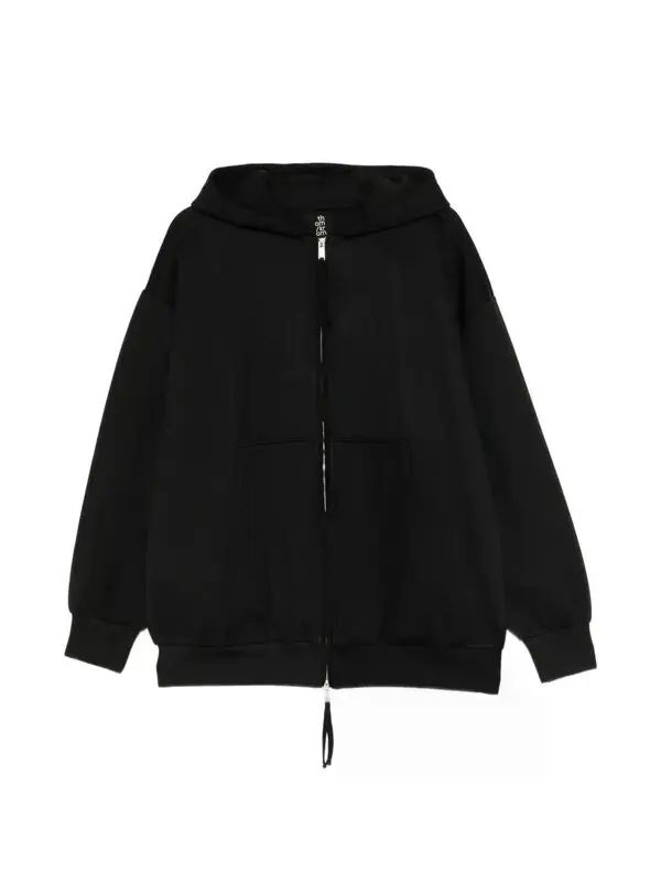 THOM KROM Neoprene Zip-up Hoodie - Black
