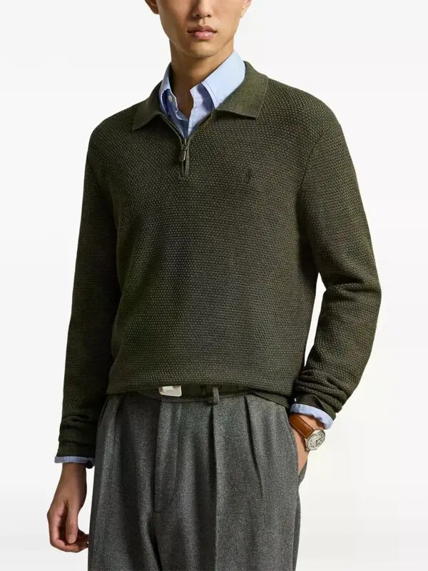 Polo Ralph Lauren Washable Wool Quarter-zip Jumper