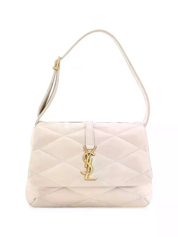 Saint Laurent Le 57 Quilted Leather Shoulder Bag - Neutrals