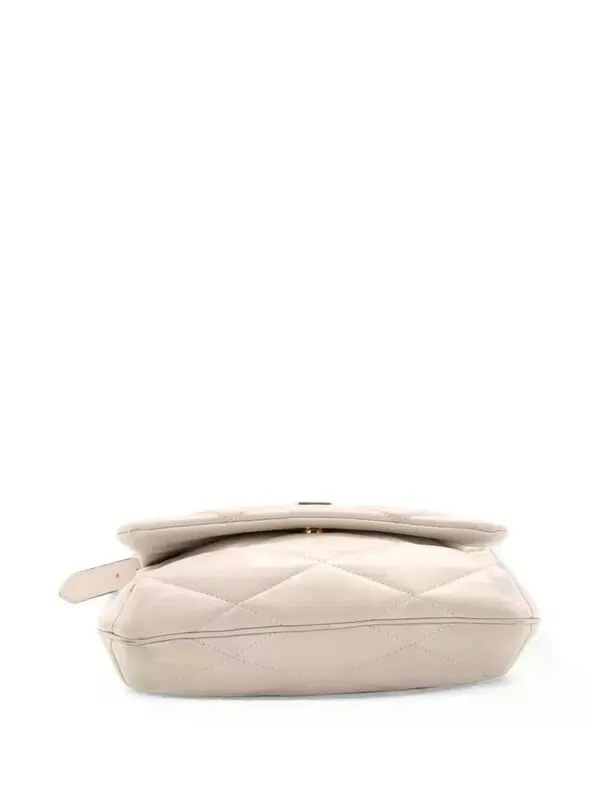 Saint Laurent Le 57 Quilted Leather Shoulder Bag - Neutrals