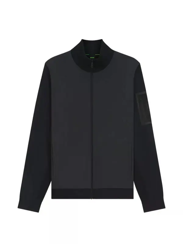 BOSS Hybrid Jacket With Knitted Sleeves