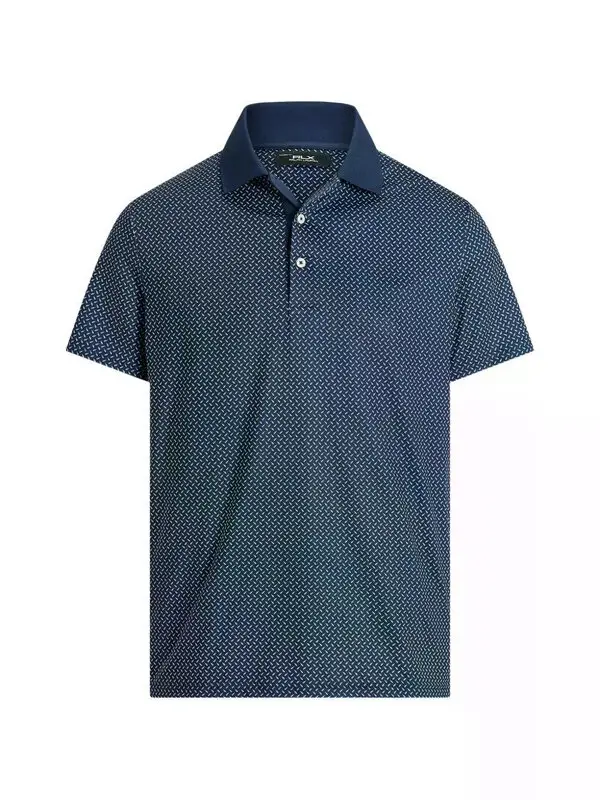 Rlx Ralph Lauren Geometric-print Polo Shirt
