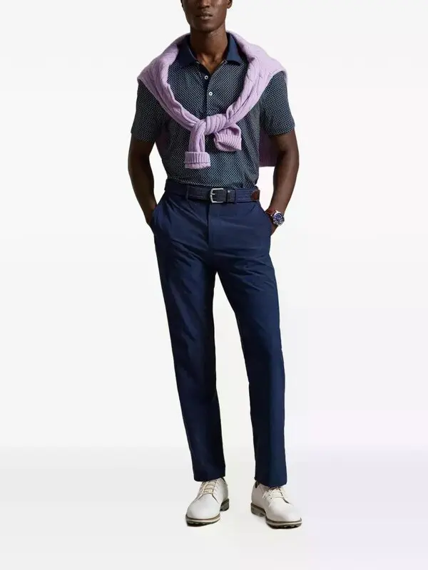 Rlx Ralph Lauren Geometric-print Polo Shirt