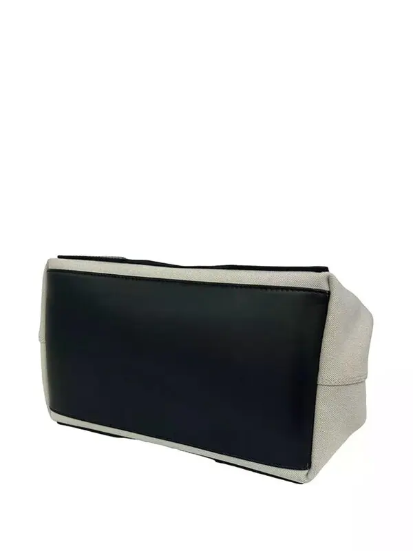 Balenciaga Navy Cabas Tote Bag - White