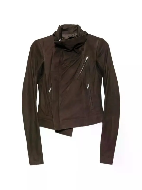 Rick Owens Funnel-neck Jacket - Brown