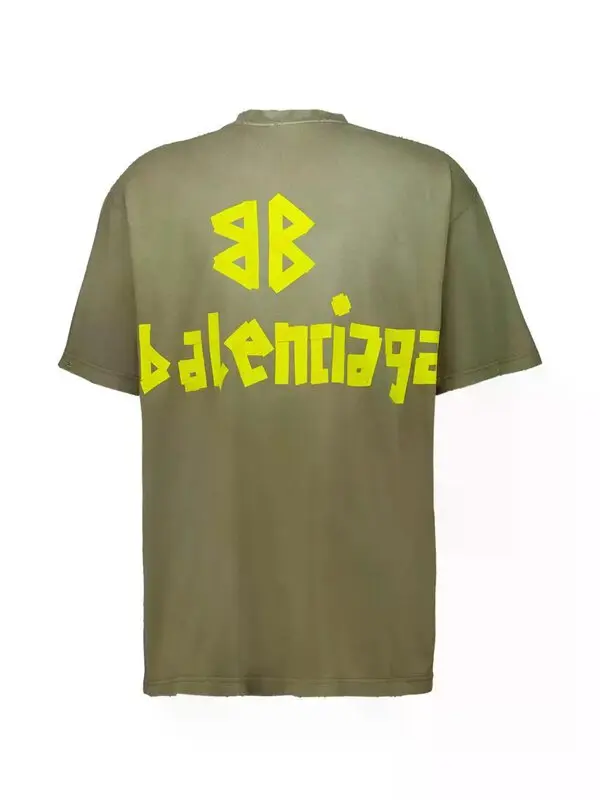 Balenciaga Logo Print Cotton T-shirt