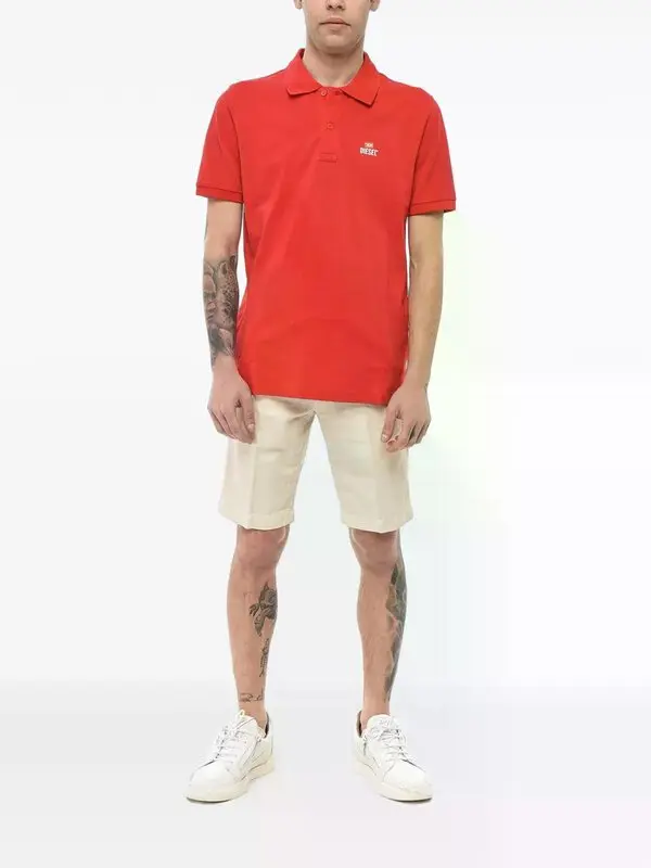 DIESEL® Logo-print Piqué Polo Shirt