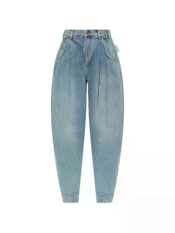 Moschino Pleated Tapered Jeans