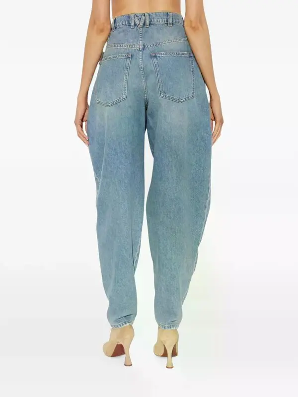 Moschino Pleated Tapered Jeans