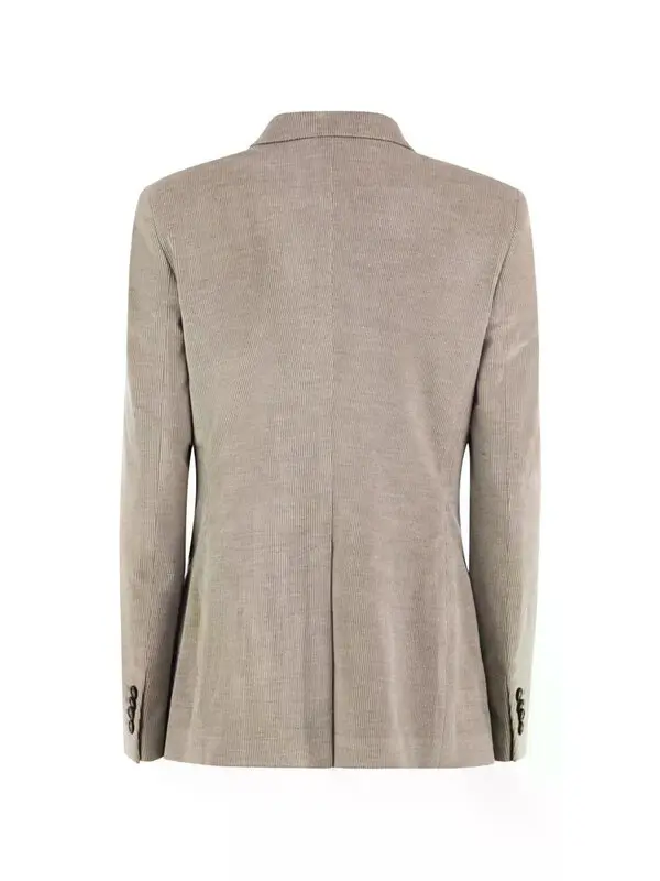 Tagliatore Double-breasted Ribbed-texture Suit Jacket