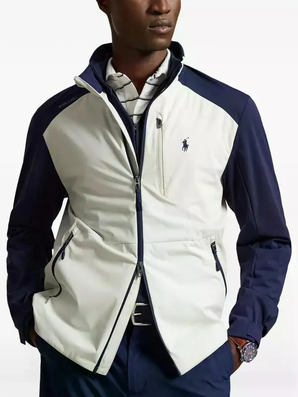 Rlx Ralph Lauren Packable Jacket With Logo Embroidery - White