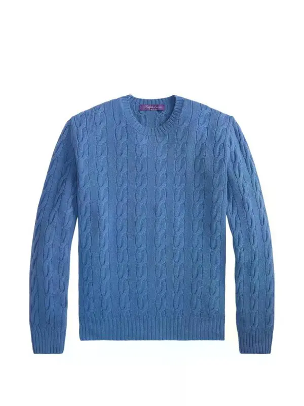 Ralph Lauren Purple Label Cable-knit Cashmere Sweater - Blue