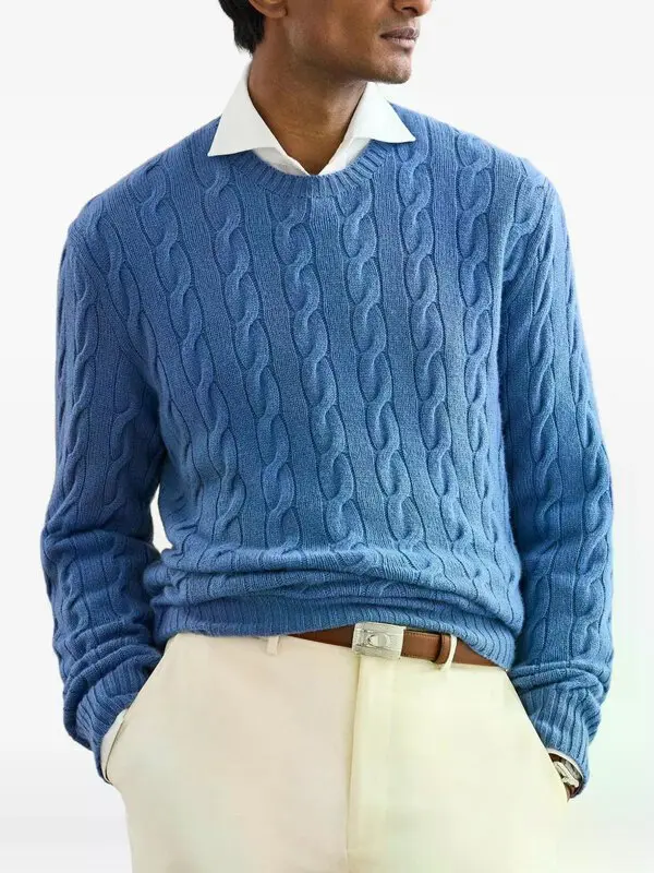 Ralph Lauren Purple Label Cable-knit Cashmere Sweater