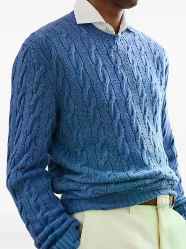 Ralph Lauren Purple Label Cable-knit Cashmere Sweater