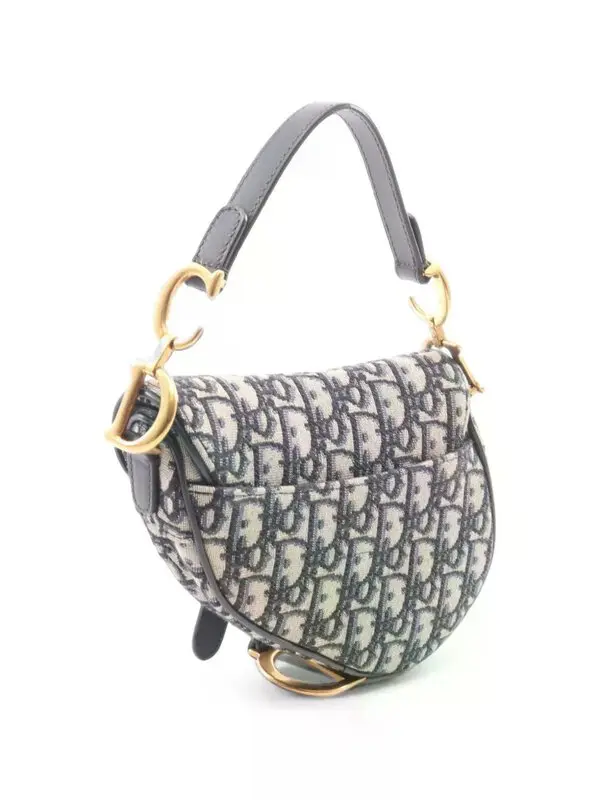 Dior 2010s Mini Oblique Saddle Shoulder Bag