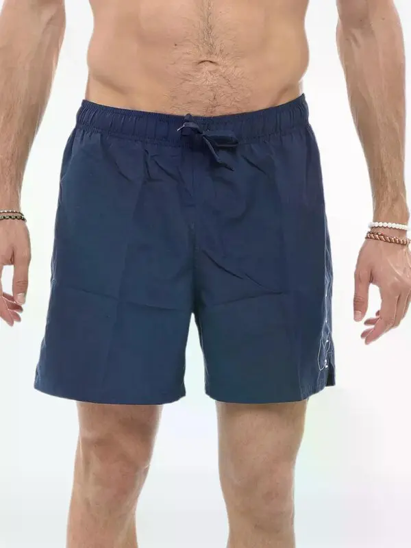 Nike Logo-print Drawstring Swim Shorts - Blue