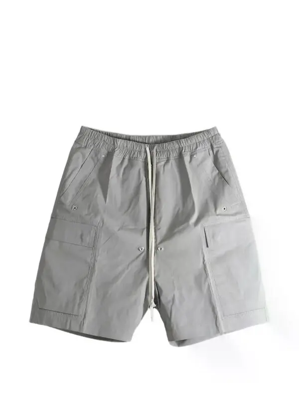 Rick Owens Cargobela Drawstring Cargo Shorts - Grey