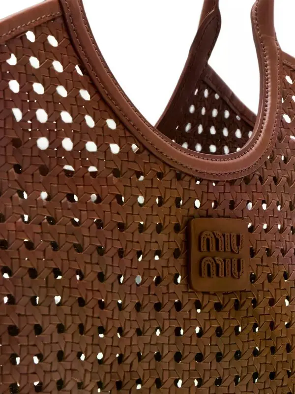 Miu Miu Logo-detail Tote Bag