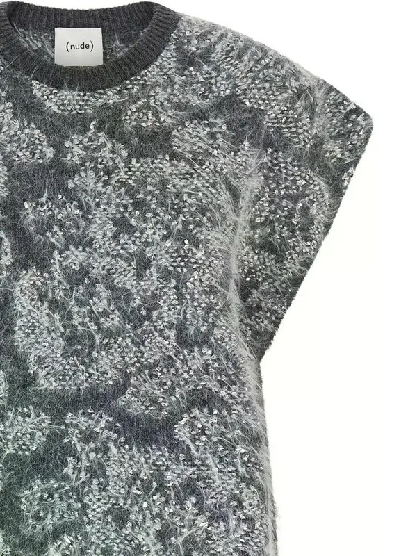 NUDE Abstract-pattern Knit Vest
