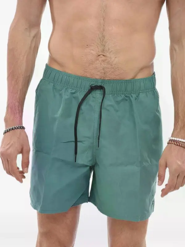 Nike Drawstring Elasticated-waist Swim Shorts - Green