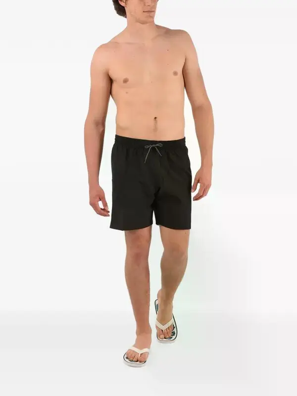 Nike Logo-print Drawstring-waist Swim Shorts - Black
