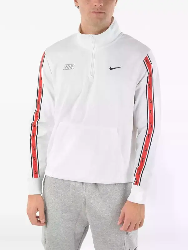 Nike Logo-print Mock-neck Sweatshirt - White