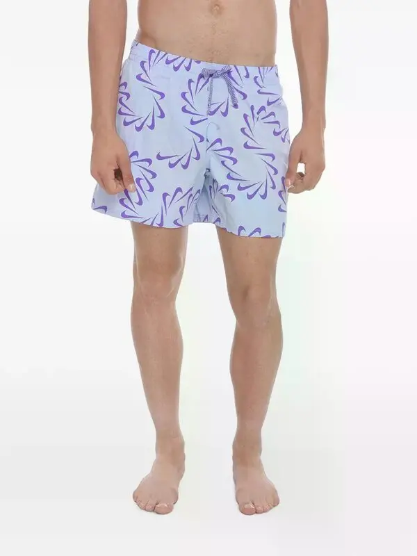 Nike Logo-print Swim Shorts - Blue