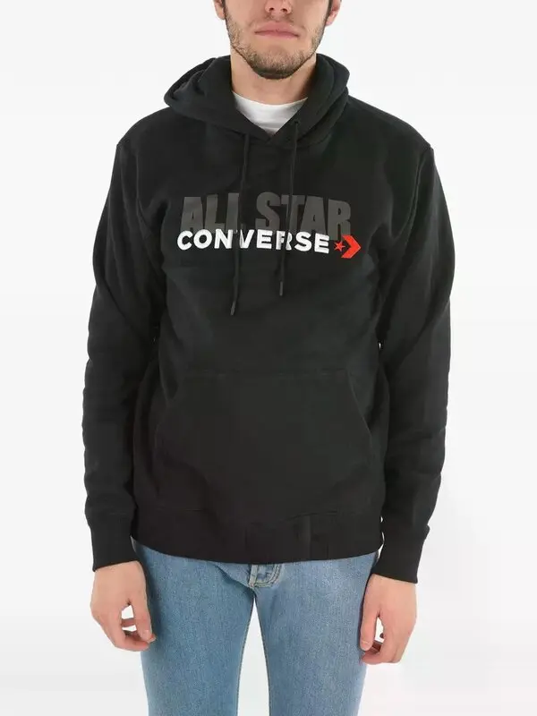 CONVERSE Logo-print Drawstring Hoodie