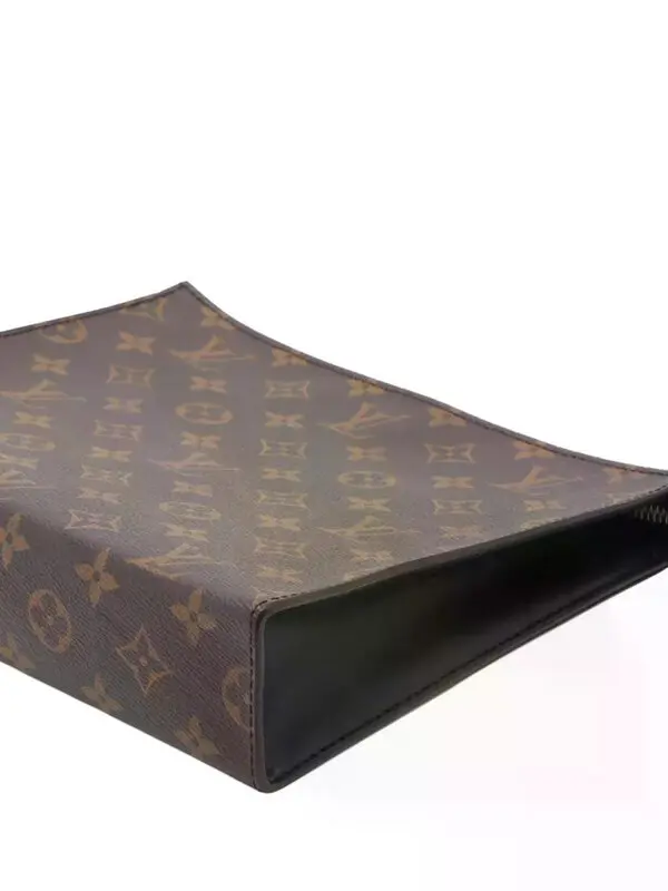 LOUIS VUITTON Monogram Pochette Toilette Clutch Bag - Brown