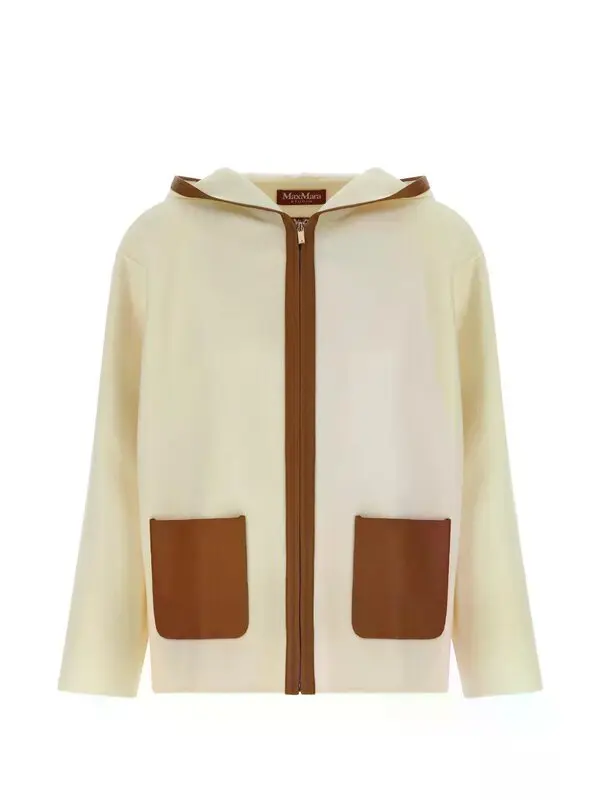 Max Mara Hooded Zip-up Jacket - Neutrals