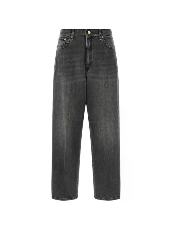 Fabiana Filippi Filo Diamante Wide-leg Jeans - Grey