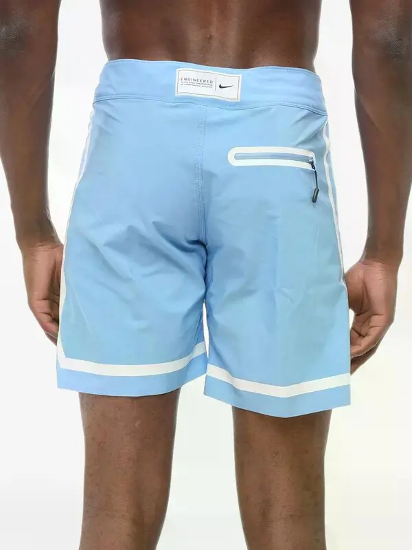Nike Fadeaway Logo-print Swim Trunks - Blue